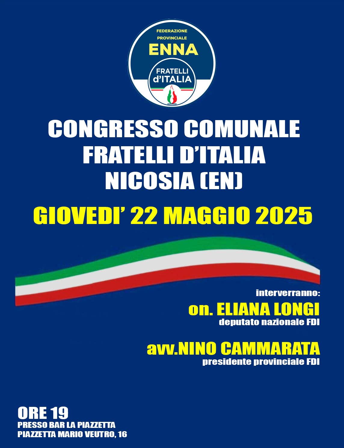 Fratelli d’Italia Nicosia: rinviato al 22 maggio il congresso comunale ...